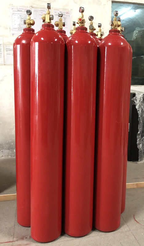 80L 90L Kapasiteli ve Boru Şebeke Tipi IG100 Intert Gazlı Yangın Söndürme Sistemi